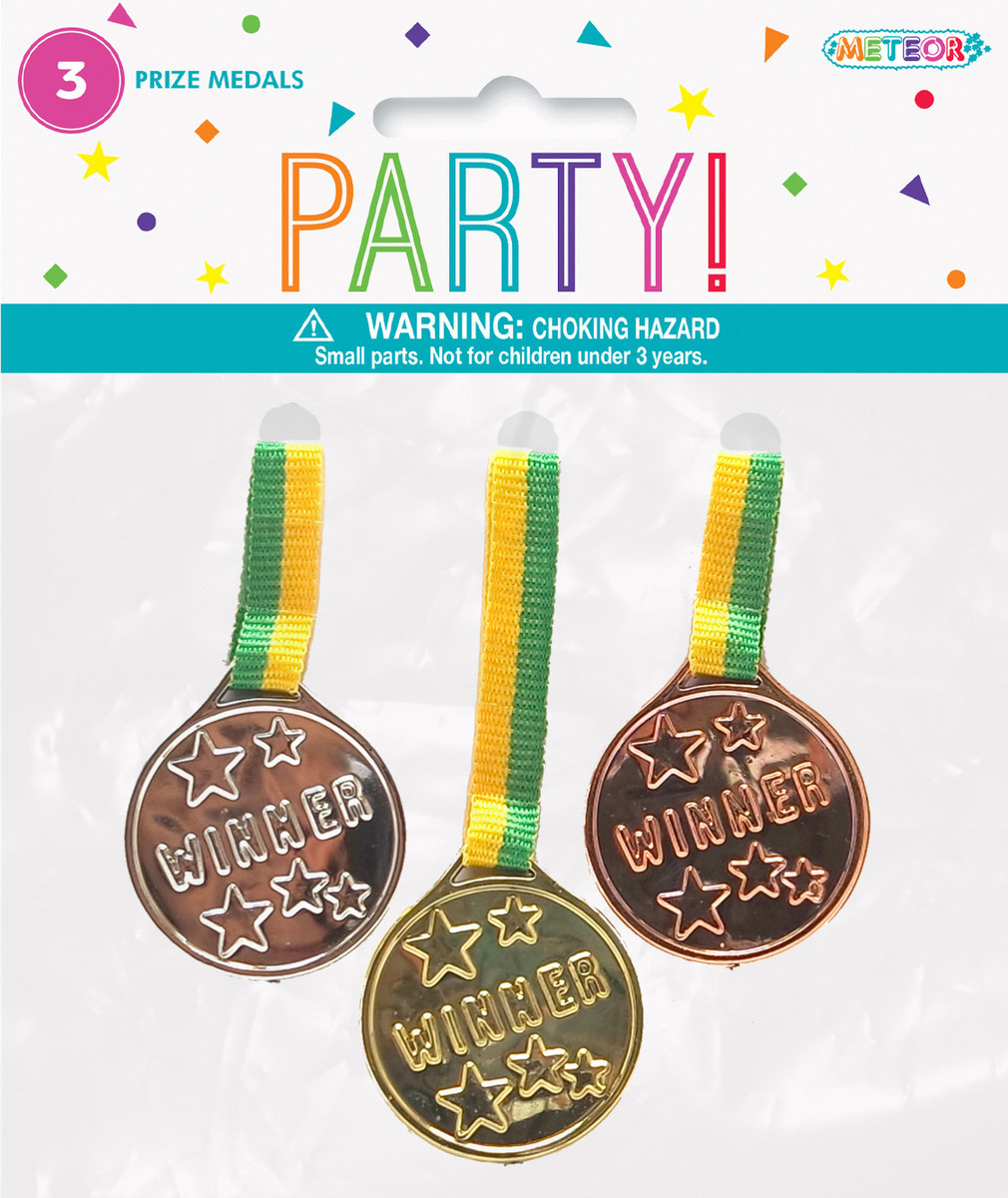 3 Prize Medals – Party House – For all Your Party Needs