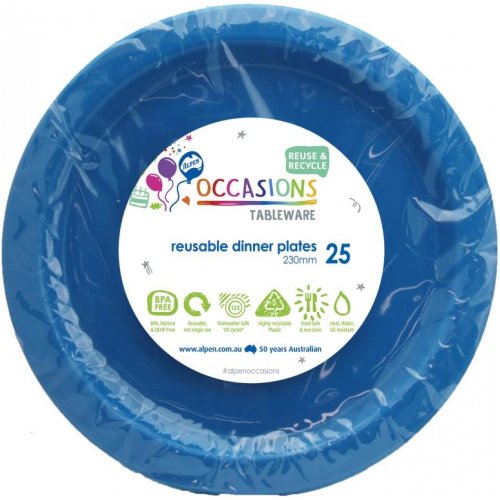 Dinner Plate Royal Blue 25pk 230mm – Party House – For all Your Party Needs